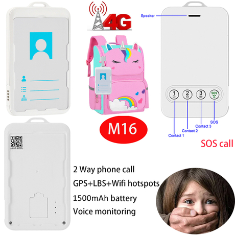 New design 4G ID Card GPS tracking device M16 - Buy GPS Tracker, Safety ...